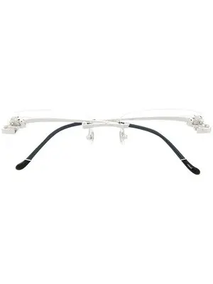 CARTIER Rimless Square Glasses - Silver