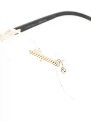 CARTIER Rimless Square-frame Glasses - White