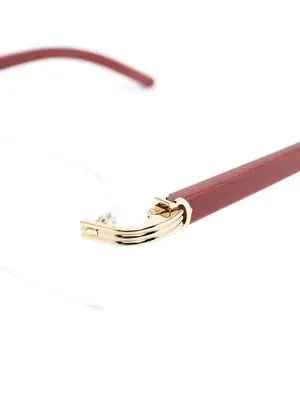 Cartier Rimless Square-frame Glasses