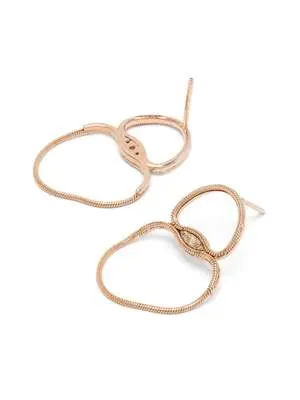 Fernando Jorge 18kt Rose Diamond Fluid Earrings