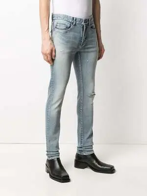 Saint Laurent Ripped Skinny Jeans