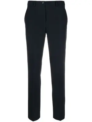 Seventy Cropped Slim-cut Trousers - Blue