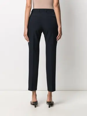 Seventy Cropped Slim-cut Trousers - Blue