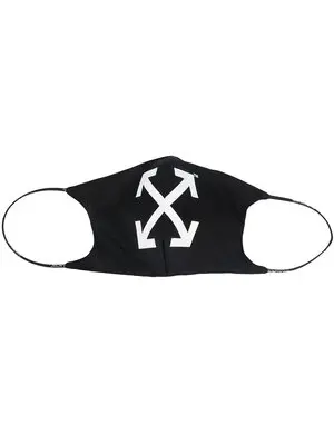 Off-White Arrow-print Face Mask - Black