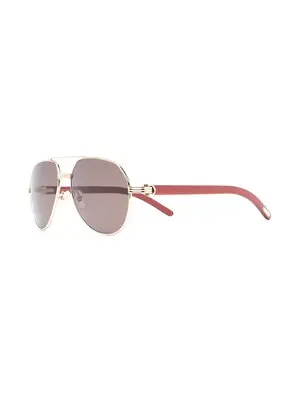 Cartier Pilot-frame Sunglasses