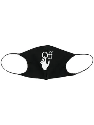 Off-White Hand Logo Face Mask - Black