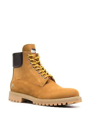 Philipp Plein Nubuck Construction Boots