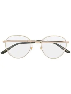 Gucci Round-frame Glasses - Gold
