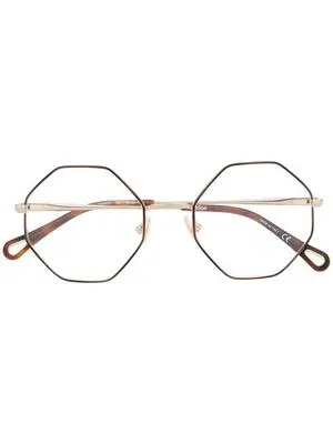 Chloé Octagonal-frame Eyeglasses - Gold