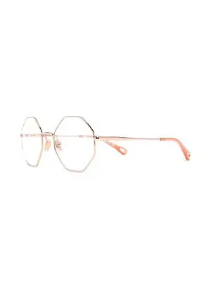 Chloé Octagonal Frame Glasses - Pink