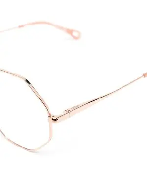 Chloé Octagonal Frame Glasses - Pink