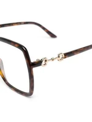 Gucci Horsebit-detail Oversized Glasses