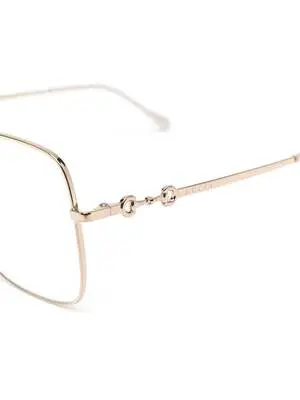 Gucci Horsebit Wire-frame Glasses