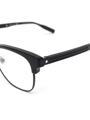 Montblanc Matte-finish Wayfarer-frame Glasses