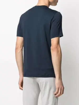 CRUCIANI Crew-neck Fitted T-shirt - Blue