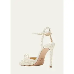 JIMMY CHOO Sacora Faux Pearl Sandals