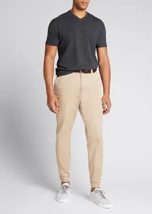 Brunello Cucinelli Basic-fit V-neck T-shirt Anthracite