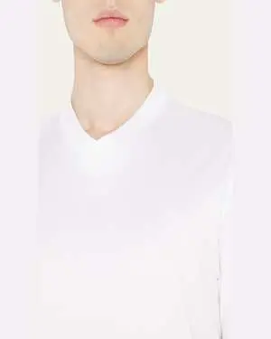 Brunello Cucinelli Basic-fit V-neck T-shirt - White
