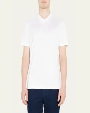 Brunello Cucinelli Basic-fit V-neck T-shirt - White