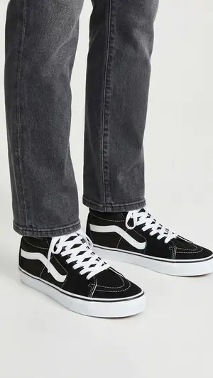 VANS Sk8 High Top Sneakers - Black/black/white