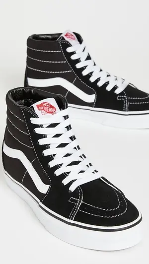 VANS Sk8 High Top Sneakers - Black/black/white