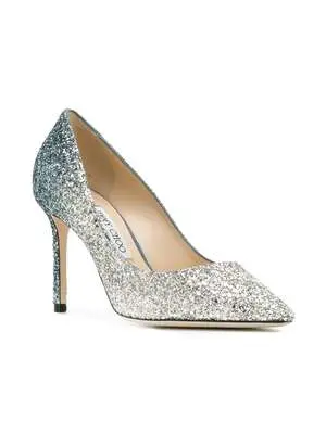 JIMMY CHOO Romy Glitter-effect Pumps