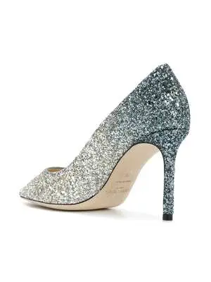 JIMMY CHOO Romy Glitter-effect Pumps