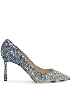 JIMMY CHOO 85mm Romy Pumps - Silver