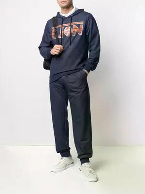 BILLIONAIRE Cotton-blend Hoodie - Blue