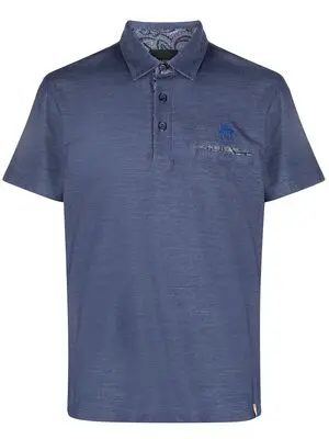 BILLIONAIRE Paisley Pocket Polo Shirt