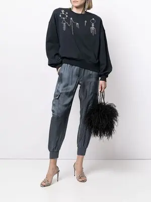 Cinq À Sept Tapered Cargo Trousers - Blue