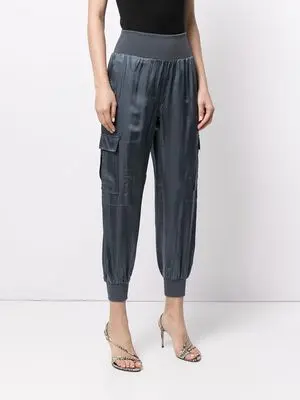 Cinq À Sept Tapered Cargo Trousers - Blue