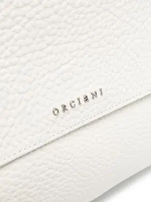 ORTIGNI Sveva Soft Leather Shoulder Bag - White