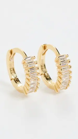 Shashi Teagan Huggie Earrings