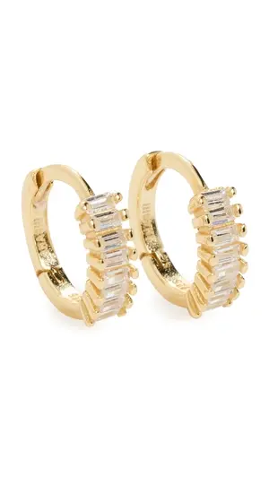 Shashi Teagan Huggie Earrings