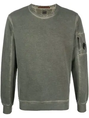 C.P. COMPANY Faded Effect Crewneck Weathirt