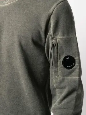 C.P. COMPANY Faded Effect Crewneck Weathirt