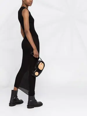 MAISON MARGIELA Ribbed-knit Sheer Midi Dress