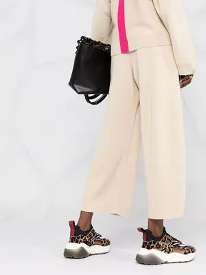 Stella McCartney Contrast-trim Cropped Trousers