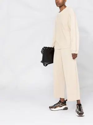 Stella McCartney Contrast-trim Cropped Trousers