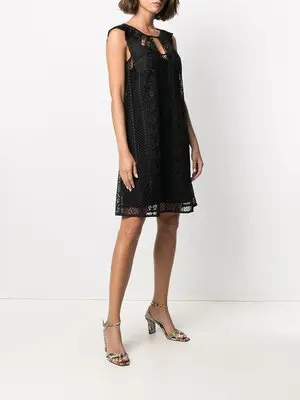Alberta Ferretti Embroidered Sleeveless Dress