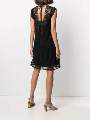 Alberta Ferretti Embroidered Sleeveless Dress