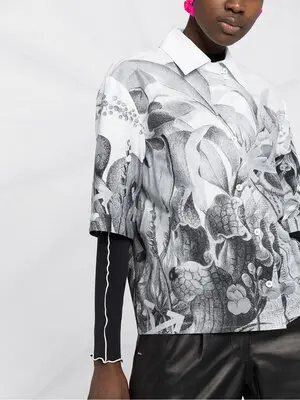 Off-White Botanical-print Shirt