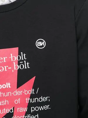 Neil Barrett Thunderbolt Print Sweatshirt