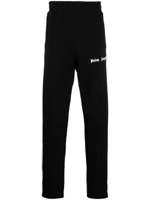 Palm Angels Fleece Track Pants - Black