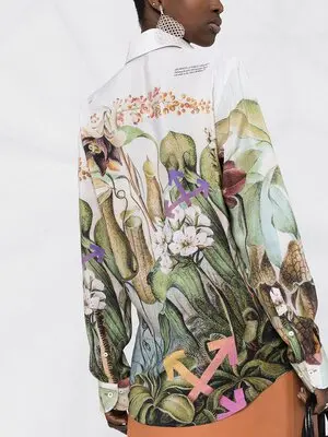 Off-White New Botanical Silk Shirt