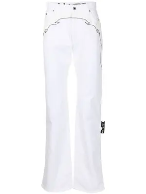 Off-White Western-style Flared Jeans