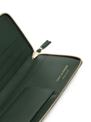 Comme Des Garçons Leather Continental Wallet - Green
