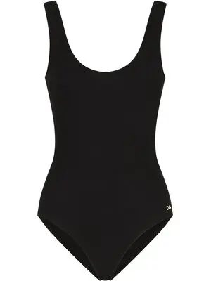 Dolce & Gabbana Logo One-piece Swimsuit - Black