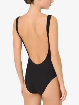 Dolce & Gabbana Logo One-piece Swimsuit - Black